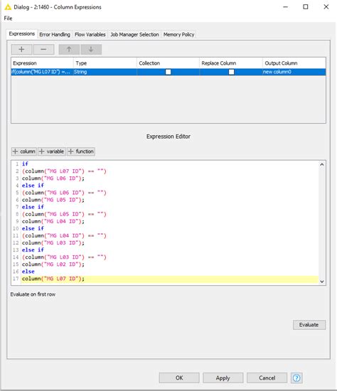 Column Expression Node Help Required Knime Analytics Platform Knime Community Forum
