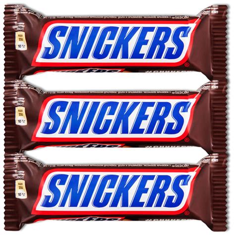 Шоколадный батончик Snickers (Сникерс), 50.5 г, 3 шт. - купить с ...