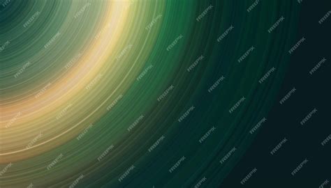 Premium Vector Digital Art Banner Round Glowing Lines Of Abstract Futuristic Tech Background
