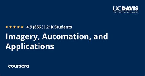 Imagery Automation And Applications Coursya