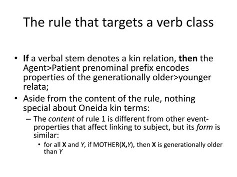 Ppt Verb Classes And Event Classes From Grammar To Processing