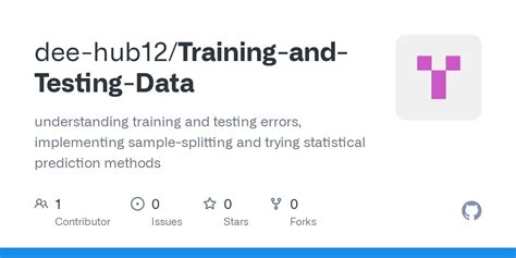 Github Dee Hub12training And Testing Data Understanding Training