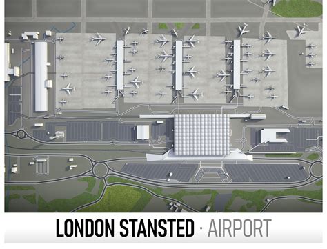 London Stansted Airport Stn 3d Asset Cgtrader