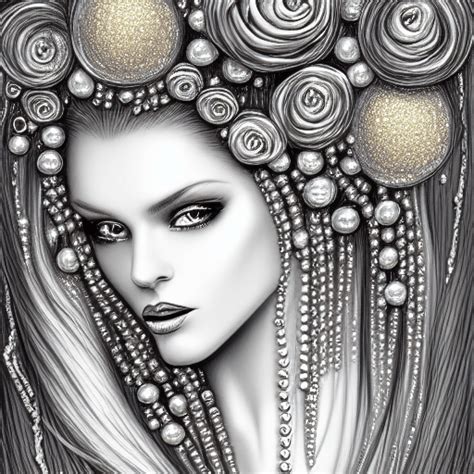 Disegno Fantasy Della Testa Di Una Donna Guerriera Creative Fabrica