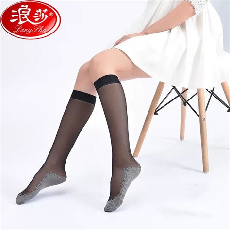 浪莎丝袜女薄款防勾丝小腿袜子 惠券直播 一起惠返利网