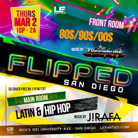 Flipped San Diego Le Parties