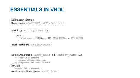 vhdl basics part 1 youtube