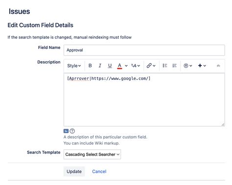 the custom field description set in the field configuration of the project will take precedence