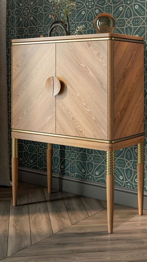 Ножки с металлическим декором Реставрация комода Опоры для мебели из дерева Минималистская