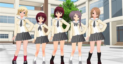 3dカスタム少女 加須ヶ丘制服 春秋 トレース・eのイラスト Pixiv