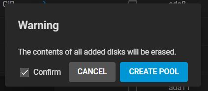 Create Pool FAILED No Such Pool Or Dataset Can T Create Pool TrueNAS General TrueNAS