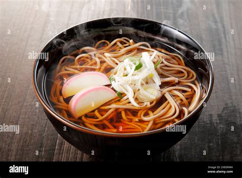 Hot Soba Noodles Stock Photo Alamy