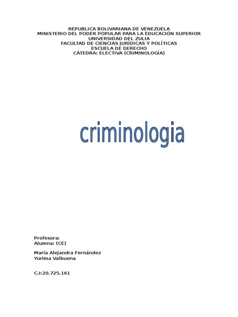 Cuadro Comparativo De La Escuela Clasica Del Derecho Penal Y El