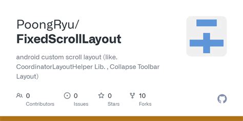 Github Poongryufixedscrolllayout Android Custom Scroll Layout Like
