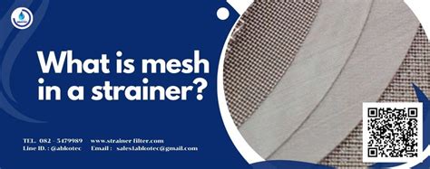 What Is Mesh In A Strainer Strainer