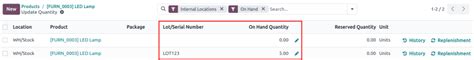 reassign lot serial numbers — odoo 17 0 documentation