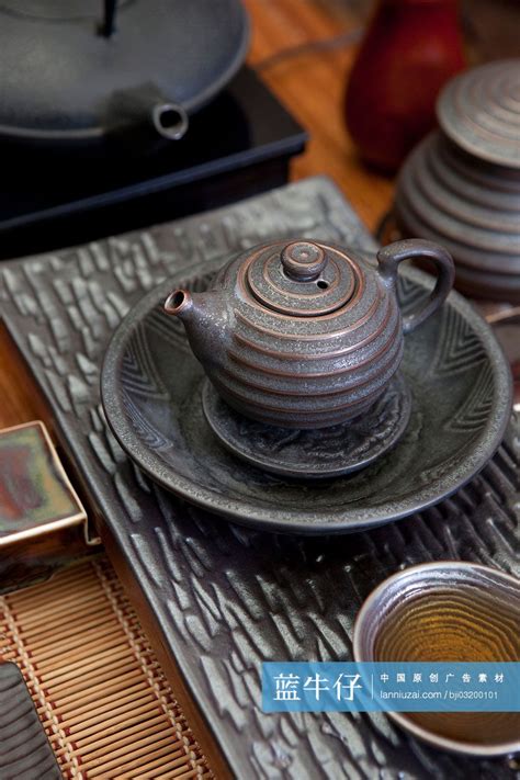 茶壶与茶杯 蓝牛仔影像 中国原创广告影像素材