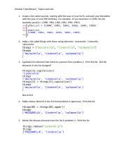 Creating And Manipulating Lists Tuples And Lists Module Course Hero