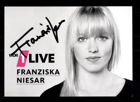 Franziska Niesar Autogrammkarte Original Signiert Bc 106123 Eur 149