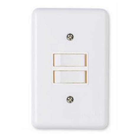 Interruptor 2 Teclas Simples Placa Branca Ilumi Kaury