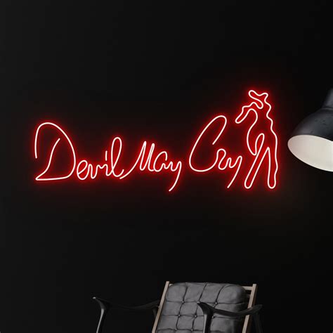Devil May Cry Neon Sign Custom Quote Neon Light Custom Text Etsy
