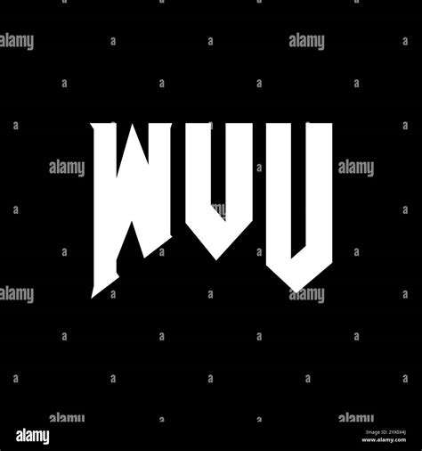 Wvu Letter Logo Design For Technology Company Wvu Logo Design Black