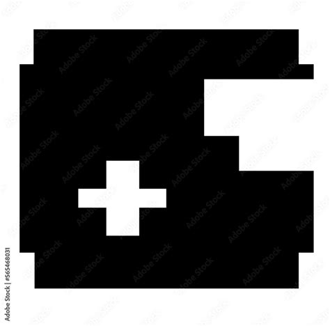 Blocky Retro Bitmap Themed Arcade Gamer Mono Letter Fonts Stock Vector