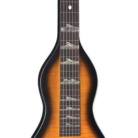 Luna Hawaiian Electric Lap Steel Guitar Mahogany Weissenborn At Gear Music