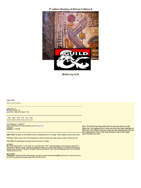 Bestiary Of African Folklore Ii Pdf