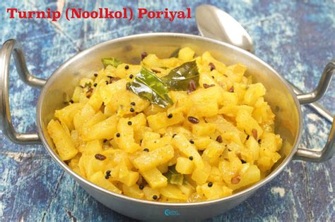 Turnip Stir Fry Noolkol Poriyal Kohlrabi Curry Recipe Subbus Kitchen