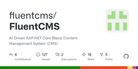 Github Fluentcms Fluentcms Ai Driven Asp Net Core Blazor Content Management System Cms