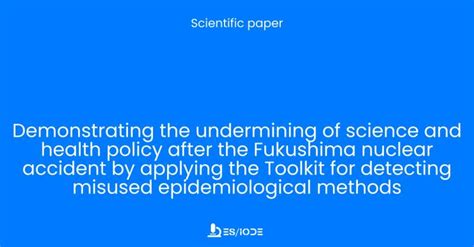 Es Iode On Linkedin Scientific Research Demonstrating The