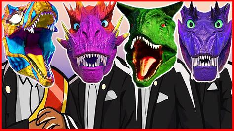 JOKER Albertosaurus Vs X MEN Godzilla Spinosaurus T REX Coffin Dance Meme Song YouTube
