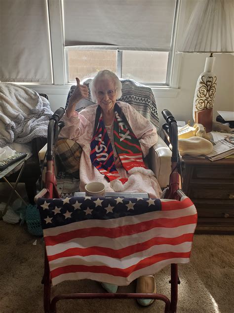 My Grandmother Is 93 Years Old And Ready To Cheer On Team Usa From Los