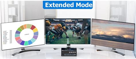 2 Pc Dreifach Monitor Mit 1x Hdmi 8k60hz Und 2x Dp 4k144hz Kvm Switch Mit 4x Usb 3 0 Kc