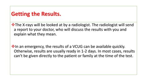 Voiding Cystourethrogram Vcug Pptx Medical Tests Medical Health