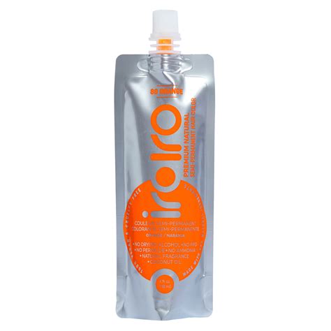 Iroiro 80 Orange Natural Vegan Cruelty Free Semi Permanent Hair Color