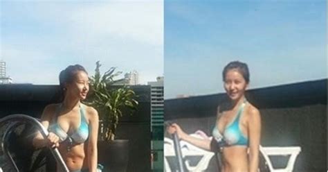 속옷 노출 시구 김정민 파격 비키니 G컵 글래머