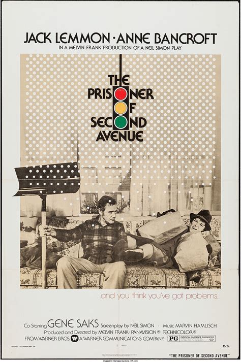 The Prisoner Of Second Avenue 1975 Prison Anne Bancroft Jack Lemmon