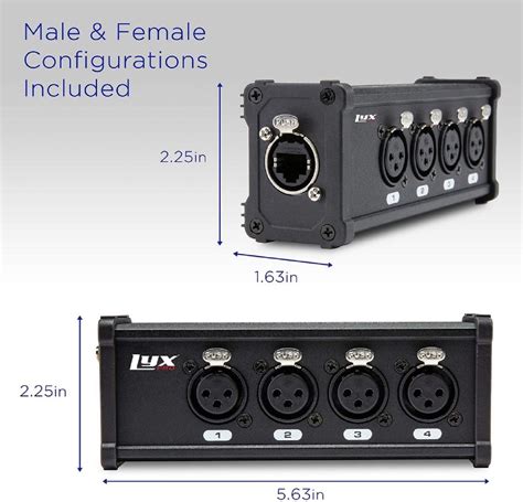 Buy LyxPro Channel Pin Multi Network XLR Cable Breakout For Stage Sound Lighting And