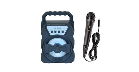 Boxa Portabila Cu Microfon Radio FM Baterie 500 MAh Bluetooth Okazii Ro