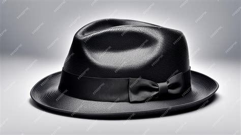 Premium Photo Black Trilby Isolated On White Background