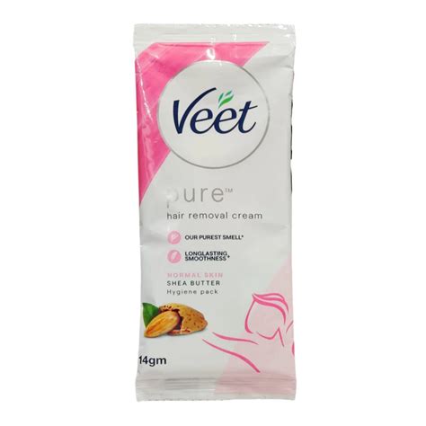 Veet Pure Hair Removal Cream For Normal Skin 14 Gm Sachet Need Mart
