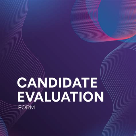Free Candidate Evaluation Template To Edit Online