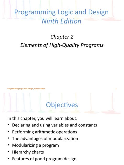 programming logic and design ninth edition pdf computer