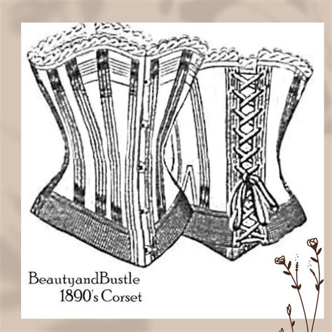 1897 De Gracieuse Corset Pattern Personalized Corset Victorian