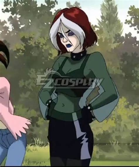 Marvel Animated Universe X Men Evolution Rogue Cosplay Costume