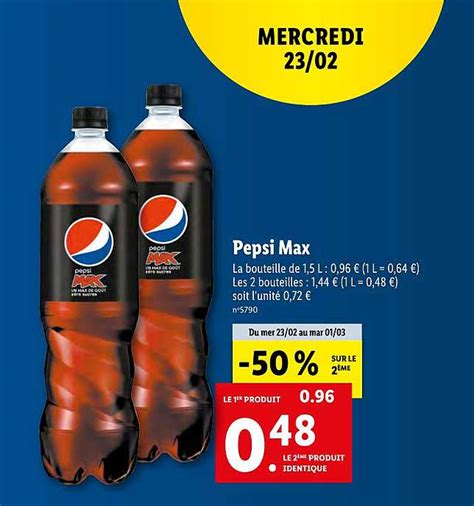 Promo Pepsi Max Chez Lidl Icatalogue Fr