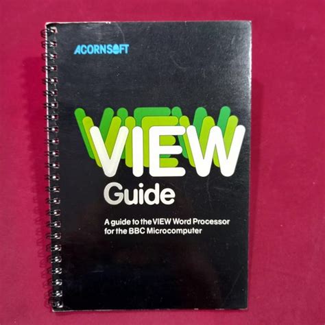 Acornsoft View Guide 2nd Edition Manual For The Acorn Bbc By Acornsoft 1983 Ebay Australia
