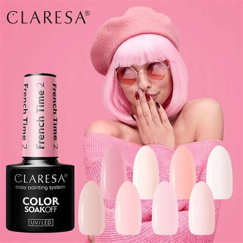 Claresa French Time 4 Kolorowy Lakier Hybrydowy 5g Kolorowe Lakiery